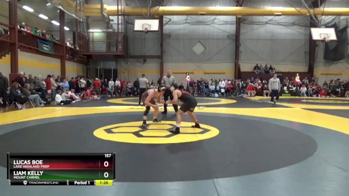 157 lbs Champ. Round 3 - Lucas Boe, Lake Highland Prep vs Liam Kelly ...