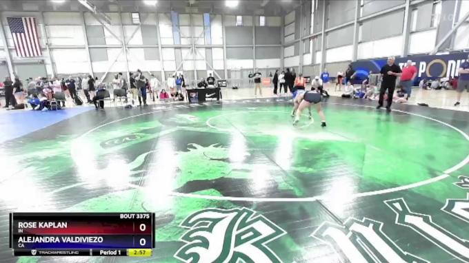 57 lbs Champ. Round 3 - Rose Kaplan, IN vs Alejandra Valdiviezo, CA