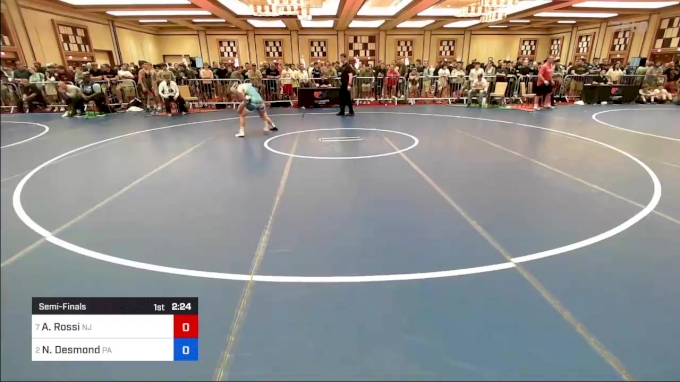120 lbs Semifinal - Anthony Rossi, Nj vs Nathan Desmond, Pa