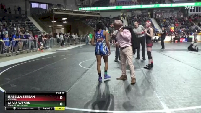 110 lbs Cons. Round 2 - Alivia Wilson, Team Of Hard Knox vs Isabella ...