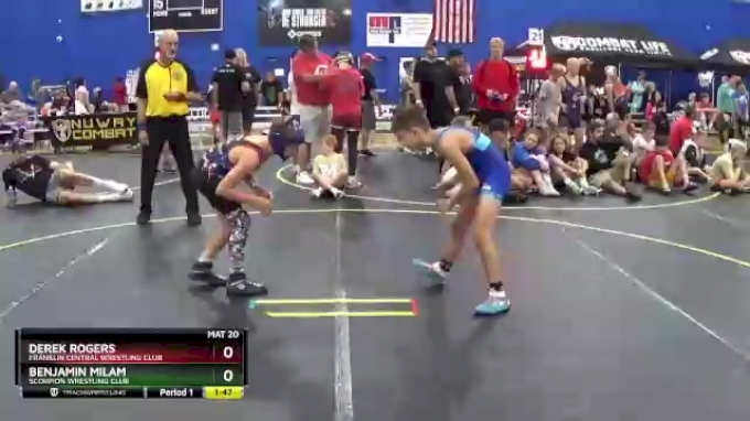 75 lbs Round 2 - Benjamin Milam, Scorpion Wrestling Club vs Derek ...