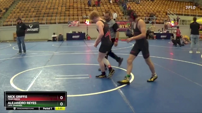 134 lbs 7th Place Match - Alejandro Reyes, Lima Shawnee vs Nick Griffis ...