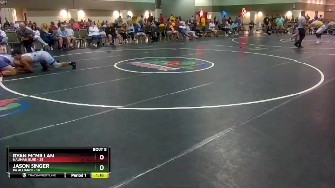 220 lbs Round 1 (16 Team) - Ryan McMillan, Nauman Blue vs Jason Singer ...