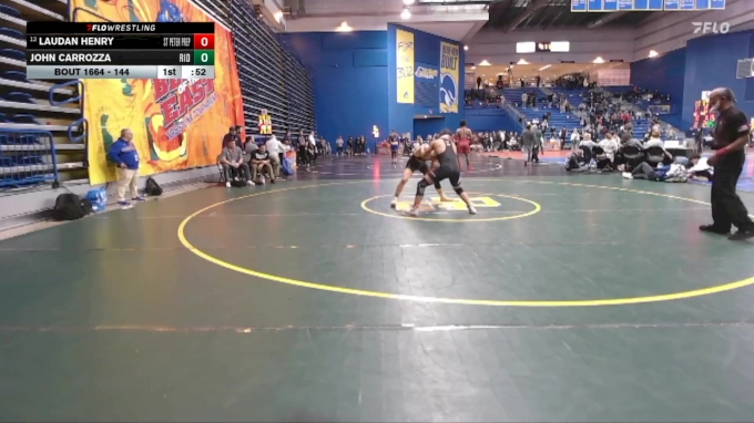 144 lbs Cons. Round 4 - John Carrozza, Ridgefield vs Laudan Henry, St ...