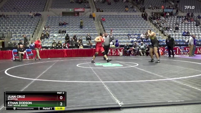 285 lbs 1st Place Match - Ethan Dodson, Fort Wayne Snider vs Juan Cruz ...