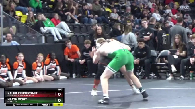 190 lbs Semis - Heath Voigt, Osage vs Kaleb Pendergast, Sergeant Bluff ...
