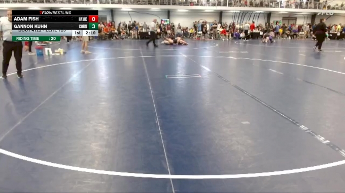 Elite 125 lbs Cons. Round 2 - Adam Fish, Hawkeye Community College vs ...