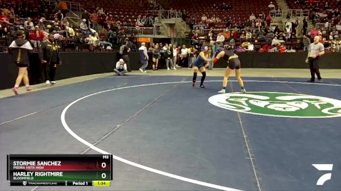Girls 120 lbs Semifinal - Stormie Sanchez, Piedra Vista High vs Harley ...