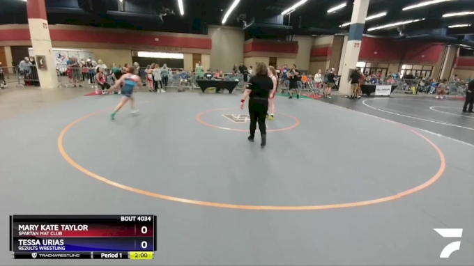 110 lbs Quarterfinal - Mary Kate Taylor, Spartan Mat Club vs Tessa ...