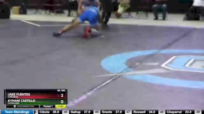 5A 195 lbs 1st Place Match - Kymani Castillo, Cleveland vs Jake Fuentes ...