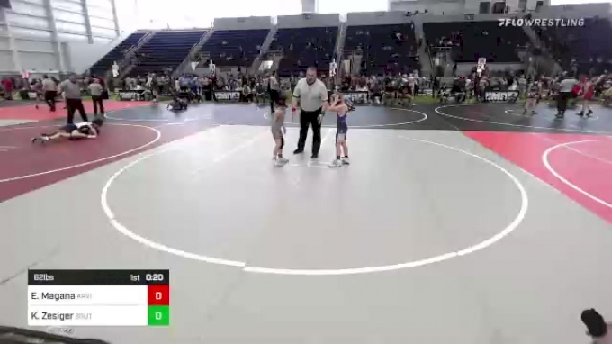 62 lbs Consolation - Evan Magana, Arvin Grizzlies vs Krew Zesiger ...