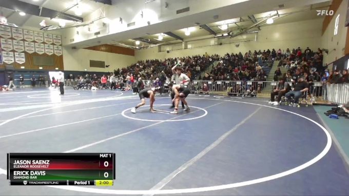 132 lbs Champ. Round 2 - Jason Saenz, Eleanor Roosevelt vs Erick Davis ...