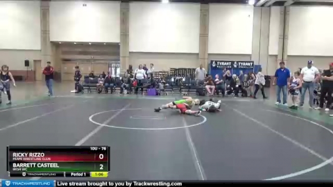 76 lbs Round 2 - Barrett Casteel, Irish WC vs Ricky Rizzo, Miami ...