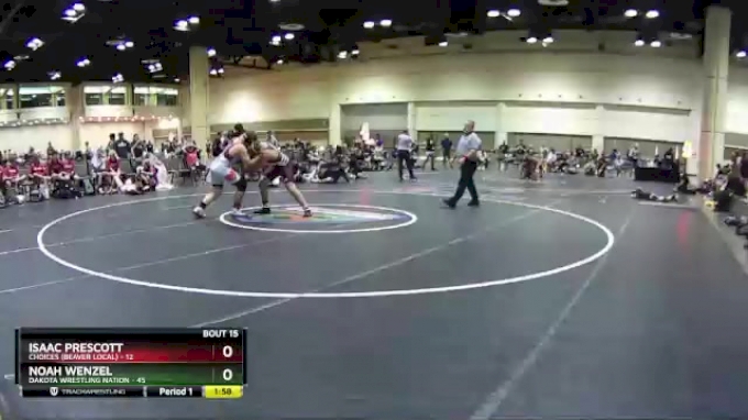 195 lbs Round 3 (10 Team) - Noah Wenzel, Dakota Wrestling Nation vs ...
