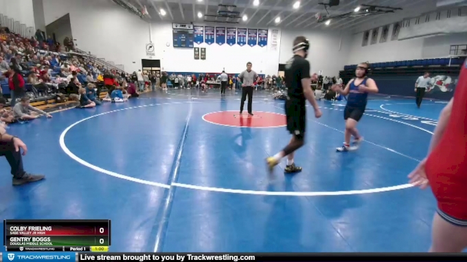 120 lbs Quarterfinal - Colby Frieling, Sage Valley Jr High vs Gentry ...