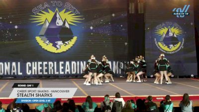 Cheer Sport Sharks - Vancouver - Stealth Sharks [2023 Open Level 3 NT ...