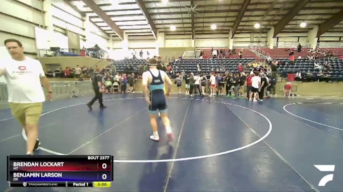 195 lbs 3rd Place Match - Brendan Lockart, MT vs Benjamin Larson, OR