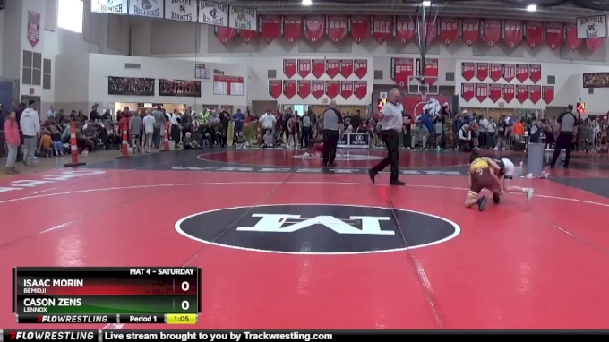 75 lbs Quarterfinal - Cason Zens, Lennox vs Isaac Morin, Bemidji