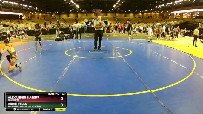 92 lbs Semifinal - Ariah Mills, Roundtree Wrestling Academy vs ...