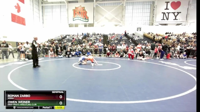 96 lbs Semifinal - Roman Zarbo, NWAA vs Owen Weiner, Deep Roots ...