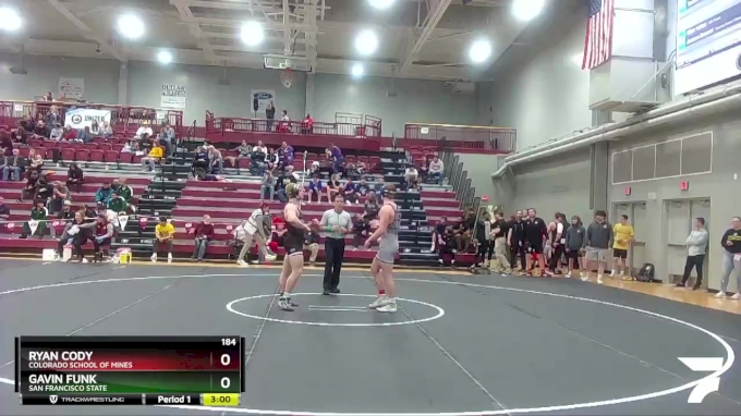 184 lbs Champ. Round 1 - Gavin Funk, San Francisco State vs Ryan Cody ...