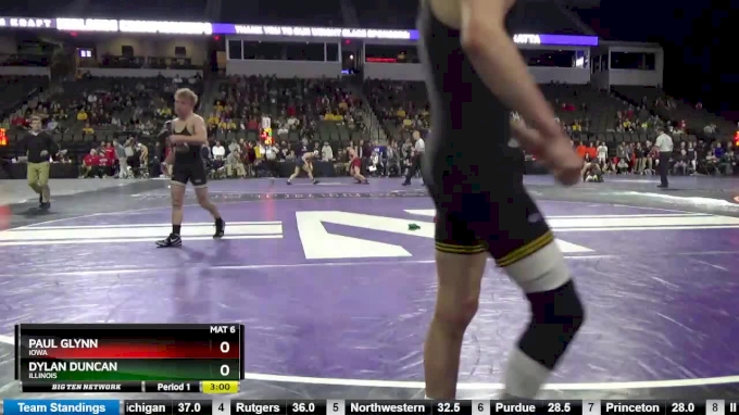 133, Quarterfinal, Paul Glynn, Iowa vs Dylan Duncan, Illinois