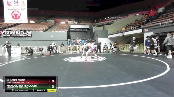 138 lbs Champ. Round 3 - Manuel Bettencourt, Ebbetts Pass Wrestling vs ...