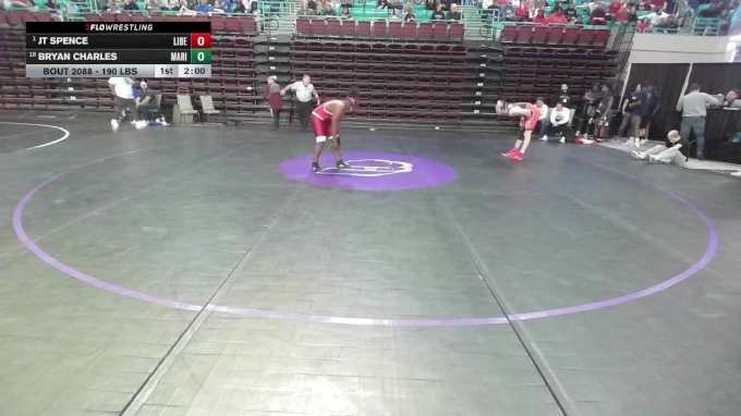 190 lbs Round Of 16 - JT Spence, Liberty vs Bryan Charles, Marion