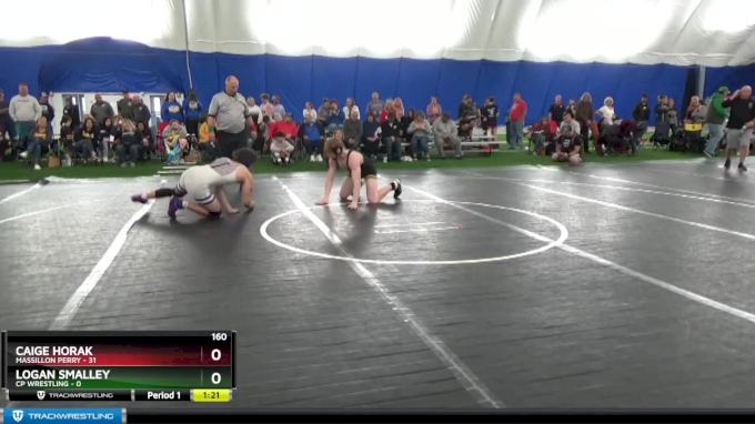 160 lbs Round 3 (8 Team) - Caige Horak, Massillon Perry vs Logan ...