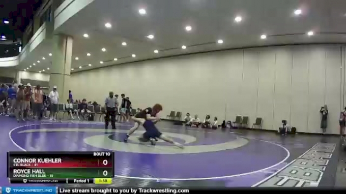 195 lbs Round 2 (16 Team) - Royce Hall, Diamond Fish Blue vs Connor ...