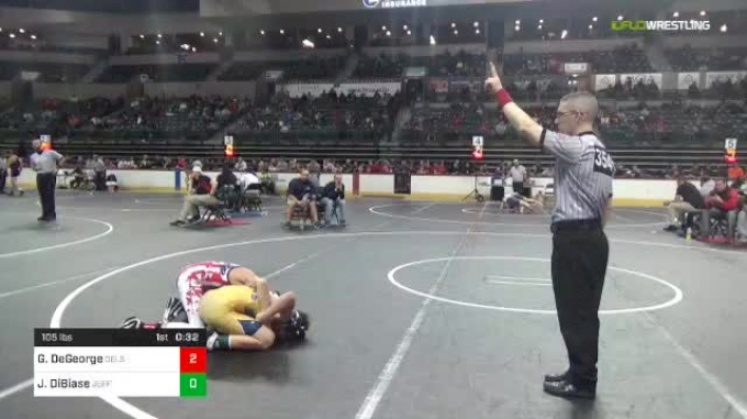 105 lbs Consi Of 8 #2 - Giovanni DeGeorge, Delsea vs Joseph DiBiase ...