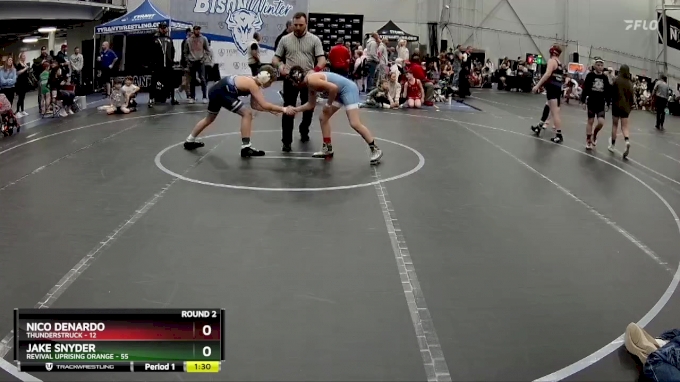 110 lbs Round 2 (4 Team) - Jake Snyder, Revival Uprising Orange vs Nico ...
