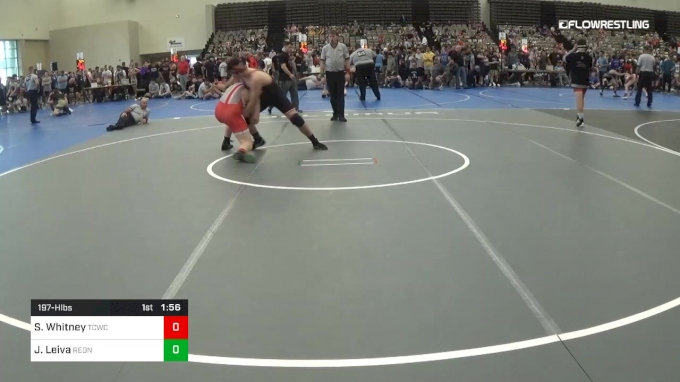 197 lbs Round Of 16 - Shane Whitney, Town Center WC vs Jacob Leiva ...