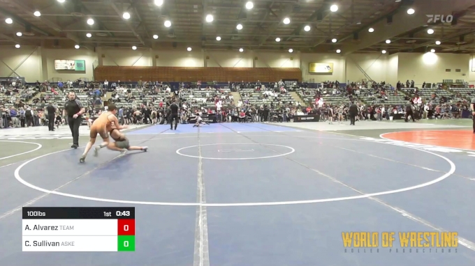100 lbs Consi Of 8 #1 - Adam Alvarez, Team Selma vs Clayton Sullivan ...
