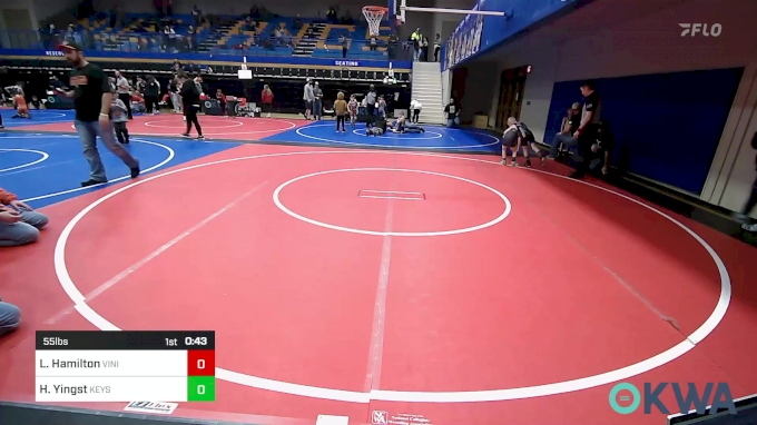 55 lbs Consolation - Levi Hamilton, Vinita Kids Wrestling vs Holden L ...