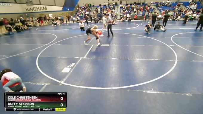 110 lbs Champ. Round 1 - Cole Christensen, Sanderson Wrestling Academy ...