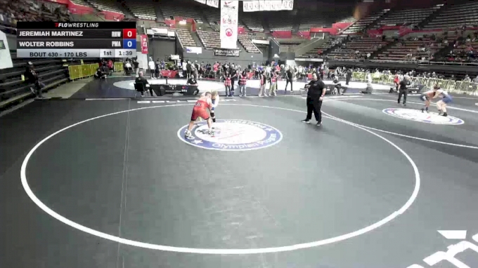 170 lbs Champ. Round 2 - Jeremiah Martinez, Rough House Wrestling vs ...