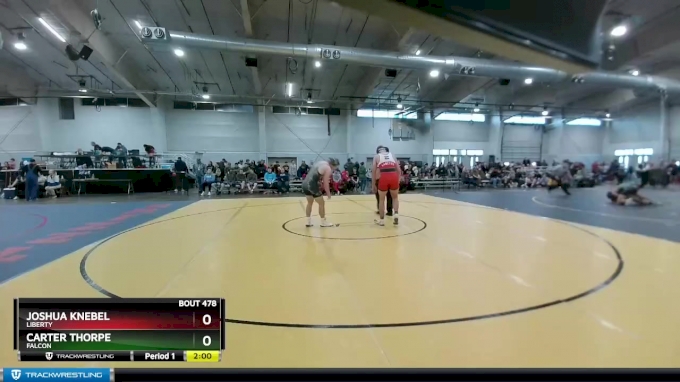 215 lbs Champ. Round 2 - Joshua Knebel, Liberty vs Carter Thorpe, Falcon