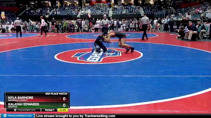 115 lbs 3rd Place Match - Kalayah Edwards, Newton vs Nyla Barmore ...