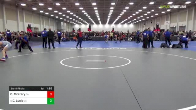 120 lbs Semifinal - Caden Mccrary, GA vs Cade Lucio, CA