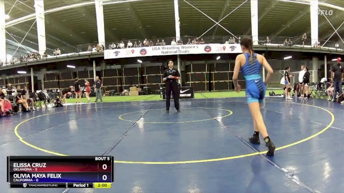 87 lbs Round 3 (4 Team) - Elissa Cruz, Oklahoma vs Olivia Maya Felix ...