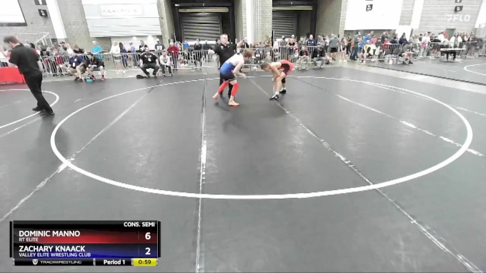 130 lbs Cons. Semi - Dominic Manno, RT Elite vs Zachary Knaack, Valley ...