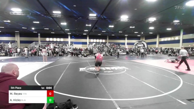 190 lbs 5th Place - Micah Reyes, Titans WC vs Avery Hicks, Blaine ...