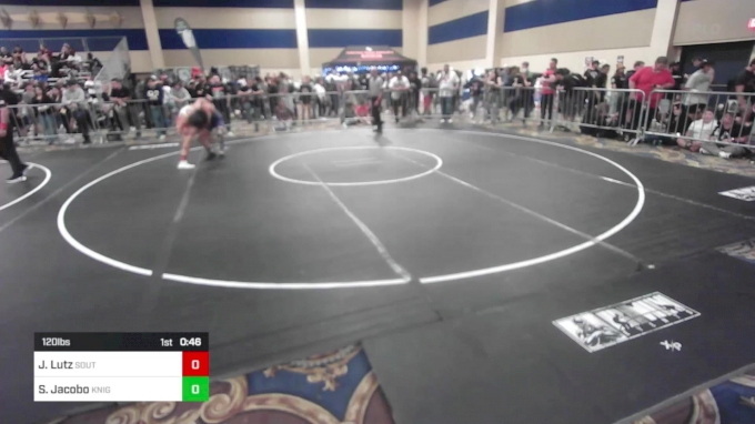 120 lbs Consi Of 64 #1 - Jacob Lutz, South Carolina vs Saul Jacobo ...
