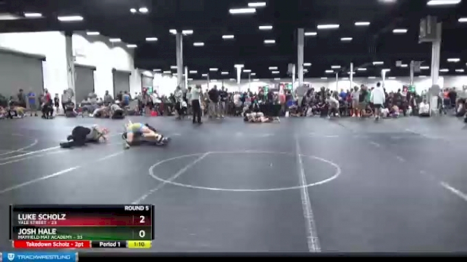 130 lbs Round 5 (8 Team) - Luke Scholz, Yale Street vs Josh Hale ...