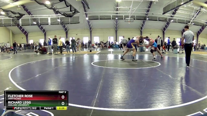 184 lbs Champ. Round 2 - Fletcher Rose, Unattached vs Richard Legg ...