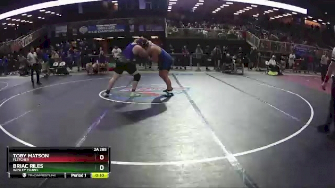 2A 285 lbs Cons. Round 2 - Briac Riles, Wesley Chapel vs Toby Matson ...