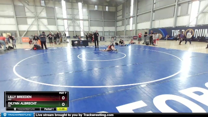 42 lbs Cons. Round 2 - Lilly Breeden, MO vs Dilynn Albrecht, WI