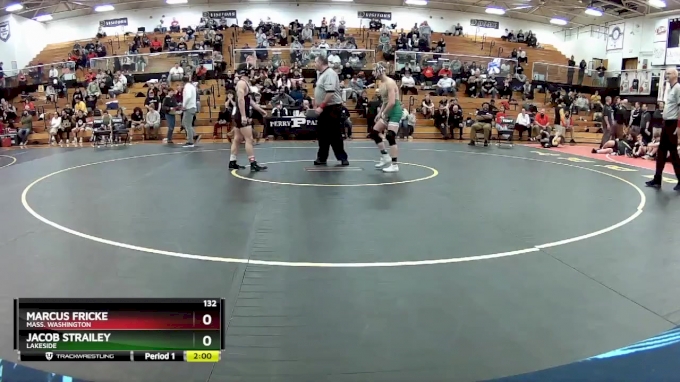 132 lbs Semifinal - Marcus Fricke, Mass. Washington vs Jacob Strailey ...