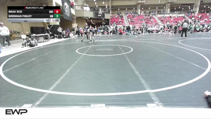 96 lbs Round 1 (4 Team) - Beau Eck, Brawlers vs Brennan Finley ...